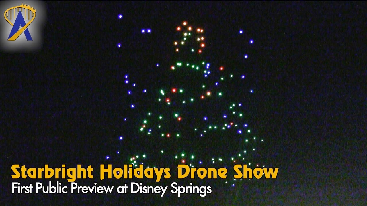 First public showing of Starbright Holidays drone show at Disney ...