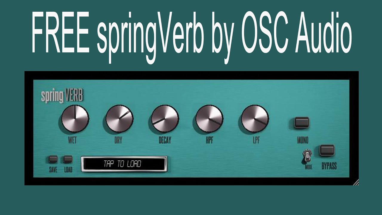 LIMITED TIME FREE springVerb by OSC Audio - YouTube