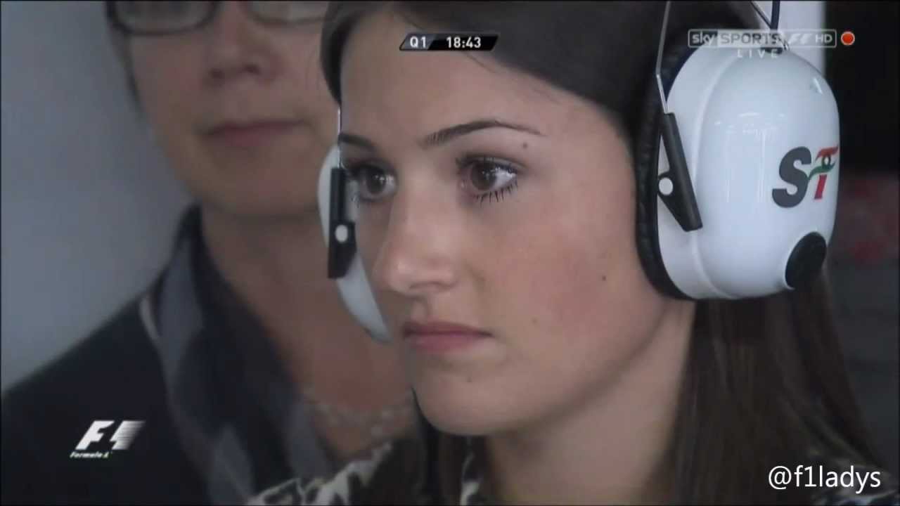 Laura (Nico Hülkenberg's girlfriend) at German GP 2012,Qualifying - YouTube