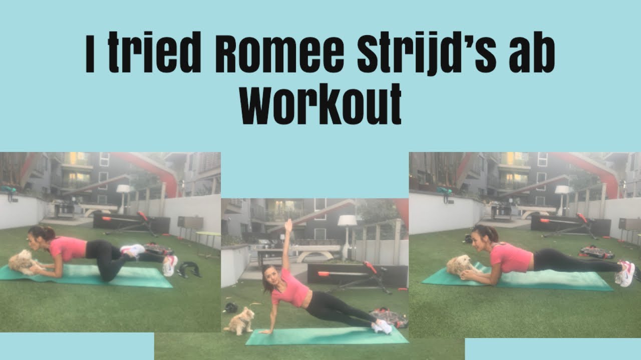 I tried Romee Strijd's Ab workout - YouTube