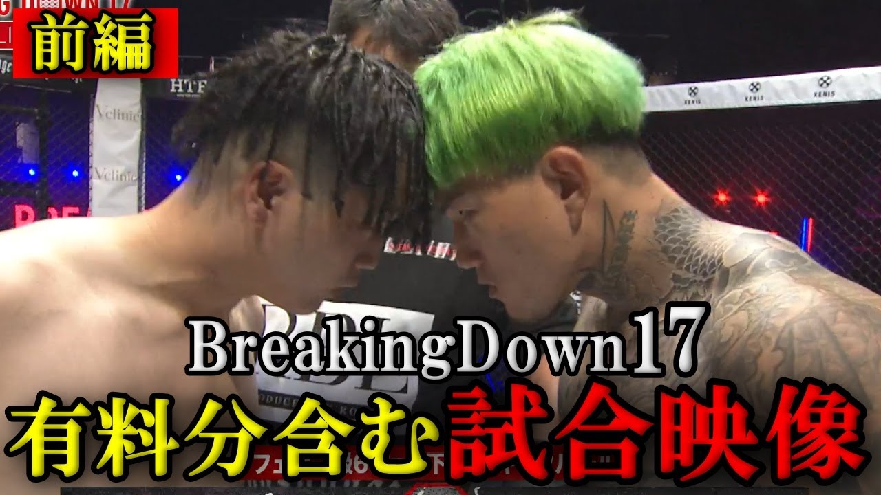 【有料分含む】ブレイキングダウン17試合映像【前編】【BreakingDown17/朝倉未来/溝口勇児/シェンロン】 - YouTube
