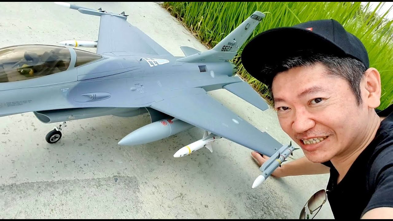 ROC空軍F16遙控飛機沖上天【F16 remote control fighter】白同學遙控飛機VLOG - YouTube