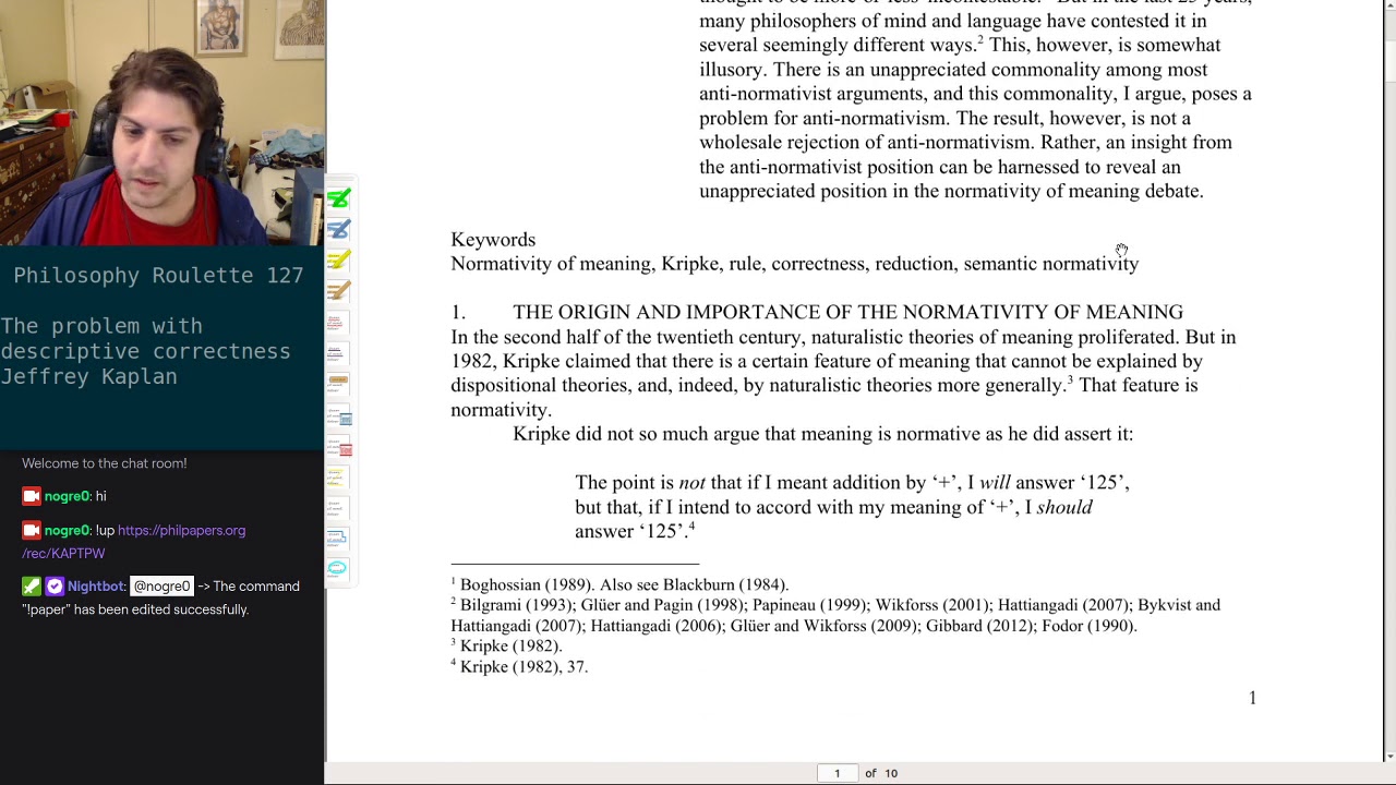 Philosophy Roulette 127 - The problem with descriptive correctness ...