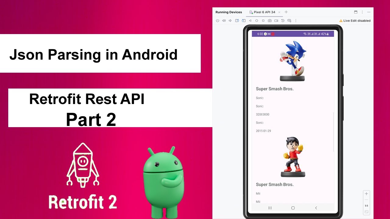 Json Parsing In Android Retrofit Rest Api Tutorial In Android Gson In Android Part 2