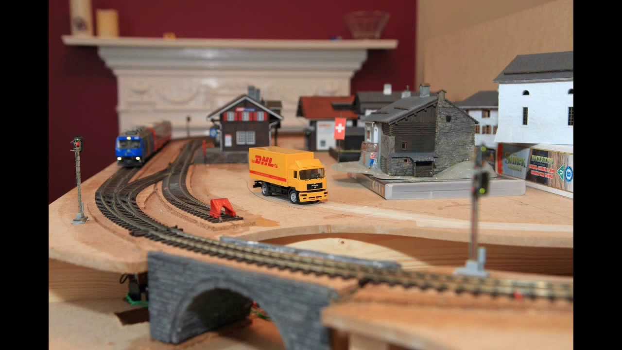 New Bemo Layout, Vereina part 1 - YouTube