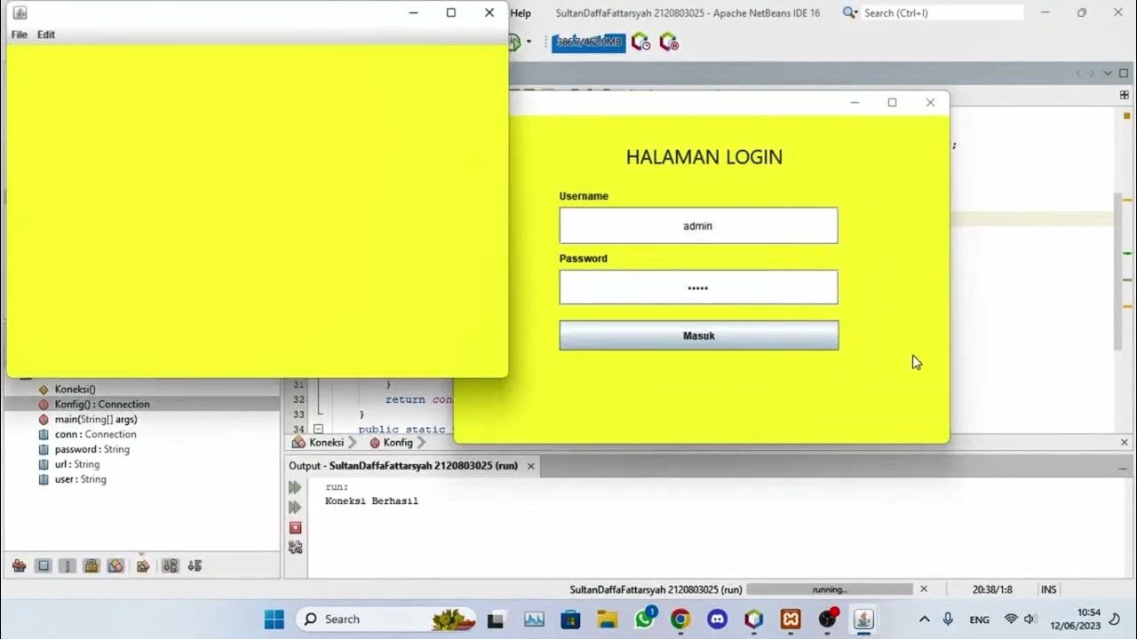 UAS PBO - Membuat Program Sederhana Menggunakan Software Netbeans dan Database MySql - YouTube