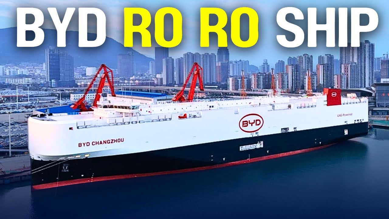 Strengthening BYD's Global Expansion with a New Cargo Ship - YouTube