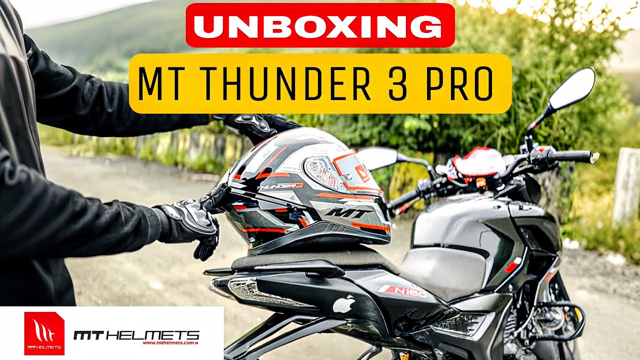 Unboxing MT Thunder 3 Pro | Best helmet Under 7000 | Ride with Jerry ...