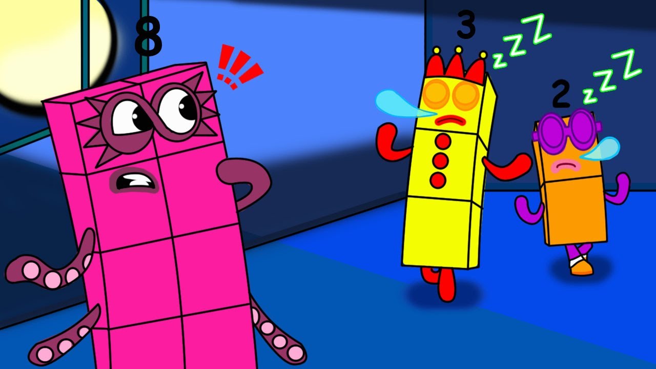 Oh No, Sleepwalking Like a Zombie is Really Scary - Numberblocks ...