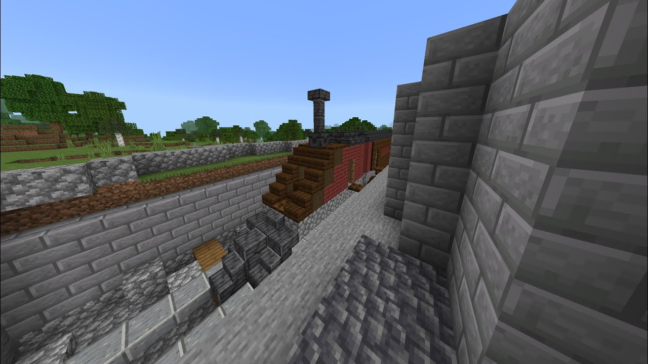 Adding a conductor to the the train tracks in my 2nd mountain base ...