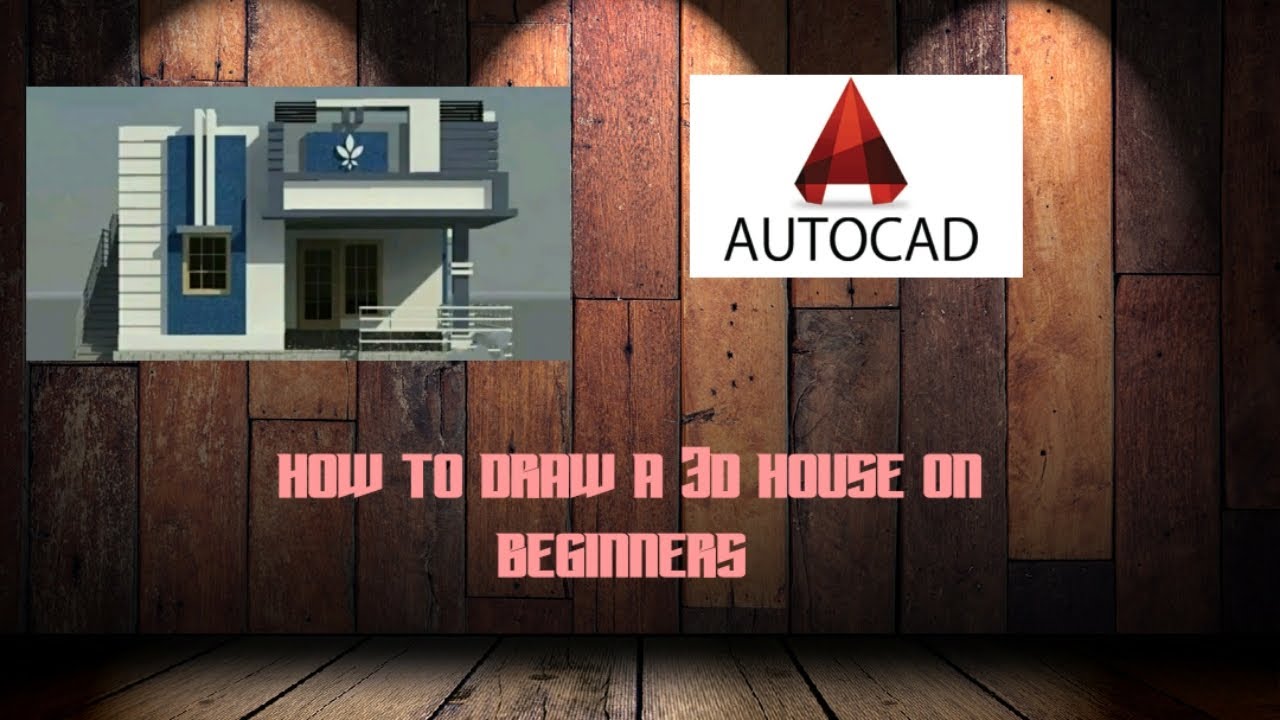 Simple 3d house in AutoCAD 2020 /#3d/#simple design house/#autocad2020 ...