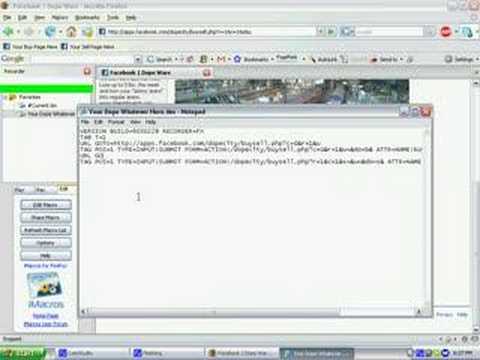 Dope Wars and iMacros w/ Mozilla Firefox - YouTube