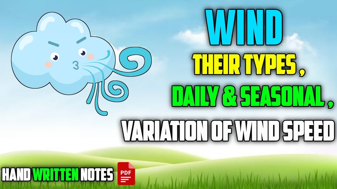 Wind, Types of Wind, Daily and Seasonal, Variation of Wind Speed | Agro ...