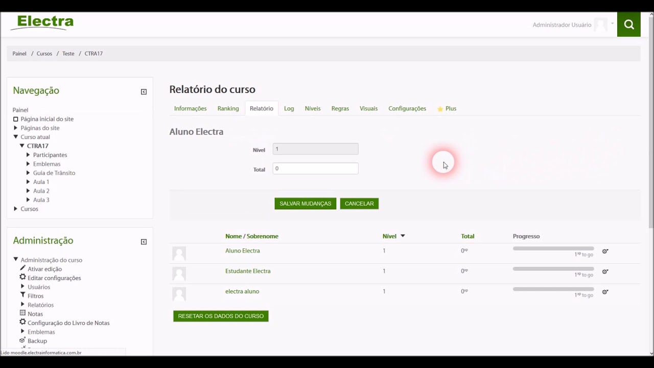 Moodle - Plugin Level Up - (Vídeo demonstrativo visão do Professor ...
