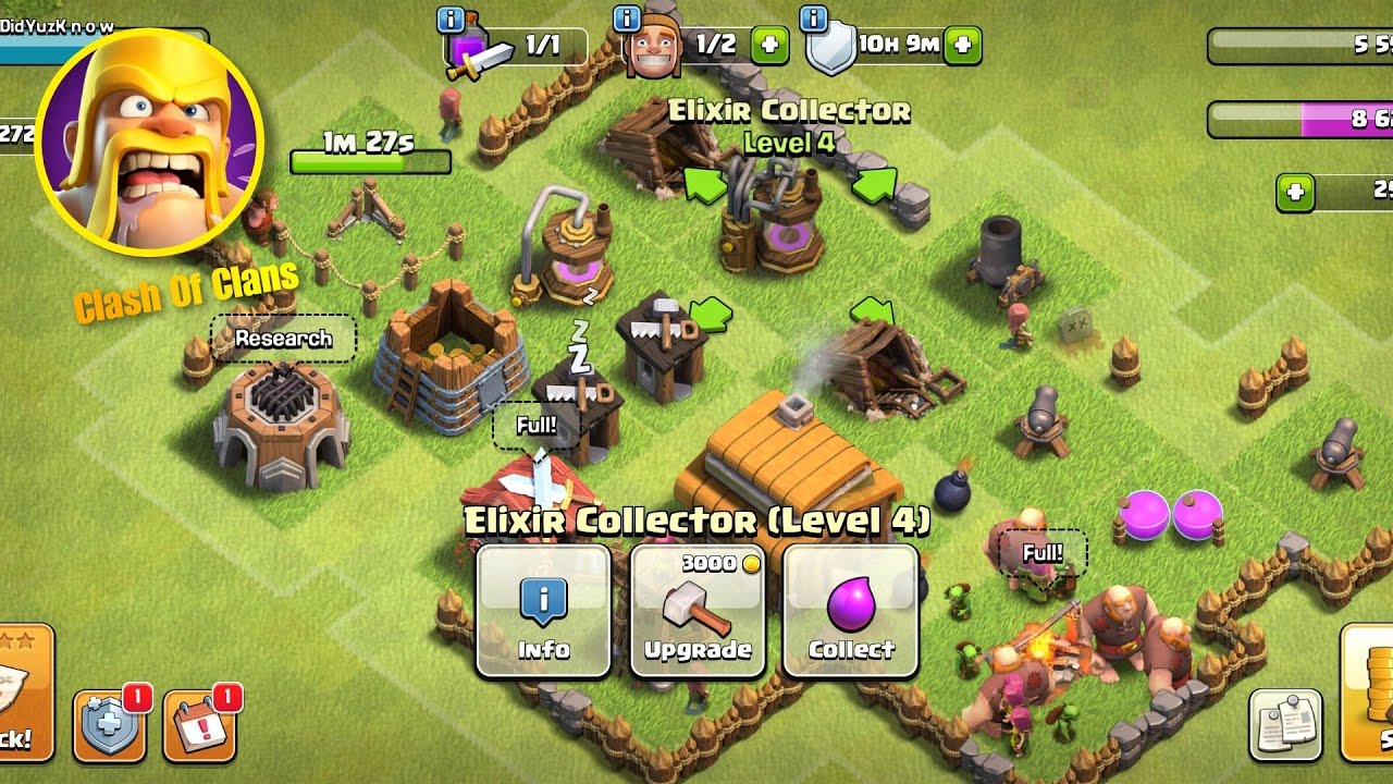 CASH OF CLANS GAME PLAY DAY 1 FIGHTS & UPGRADE PART 1 - YouTube
