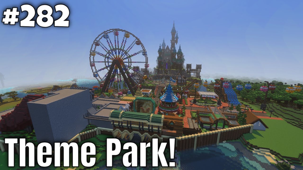 This Theme Park is Awesome! | Minecraft Survival [ep. 69] - YouTube