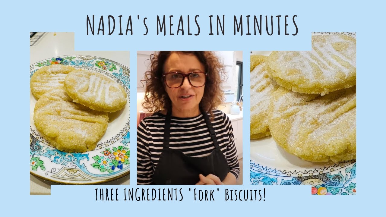 NADIA'S Meals In Minutes - THREE INGREDIENTS "Fork" Biscuits! - YouTube