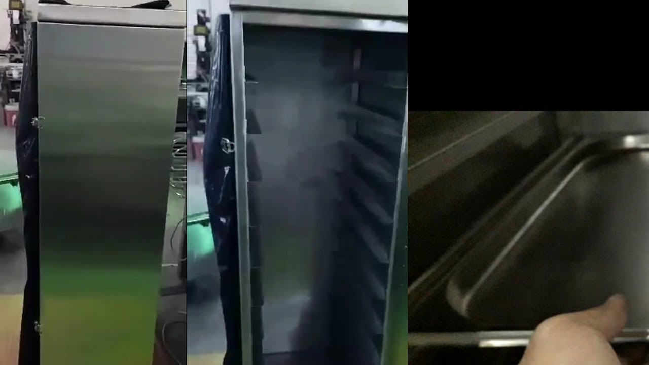 making of stainless steel tray rack with caster wheel... - YouTube