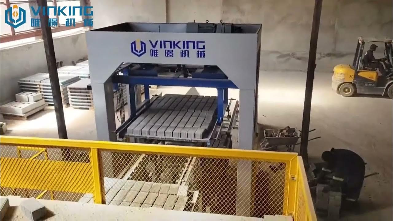 Vinking VK1000 Pro Block machine with Cuber working in Uganda - YouTube