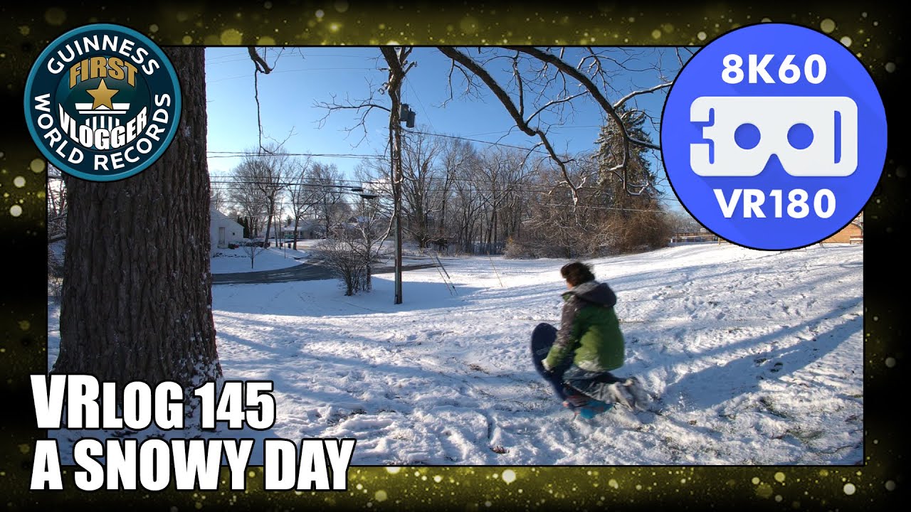 A Snowy Day (Entry #2501 - VRLOG 145 - VR180) - YouTube