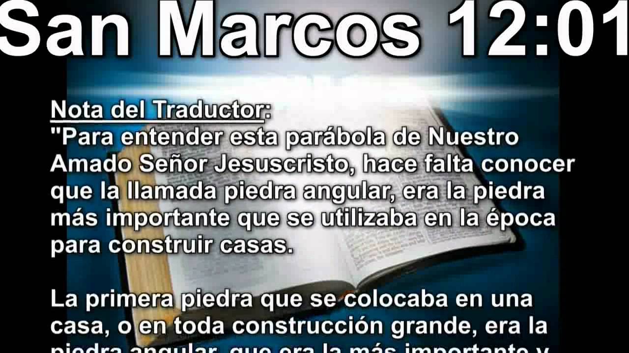 "Nuestro Señor" San Marcos 12 1 Vida Jesus Cristo-Cristo Jesús Book ...