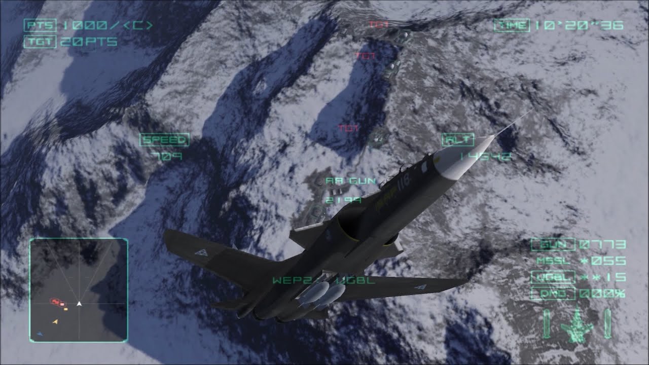 Ace Combat 04: Shattered Skies [S-37, HARD, S-rank] [PCSX2] - Mission 03 - The Northern Eye ...