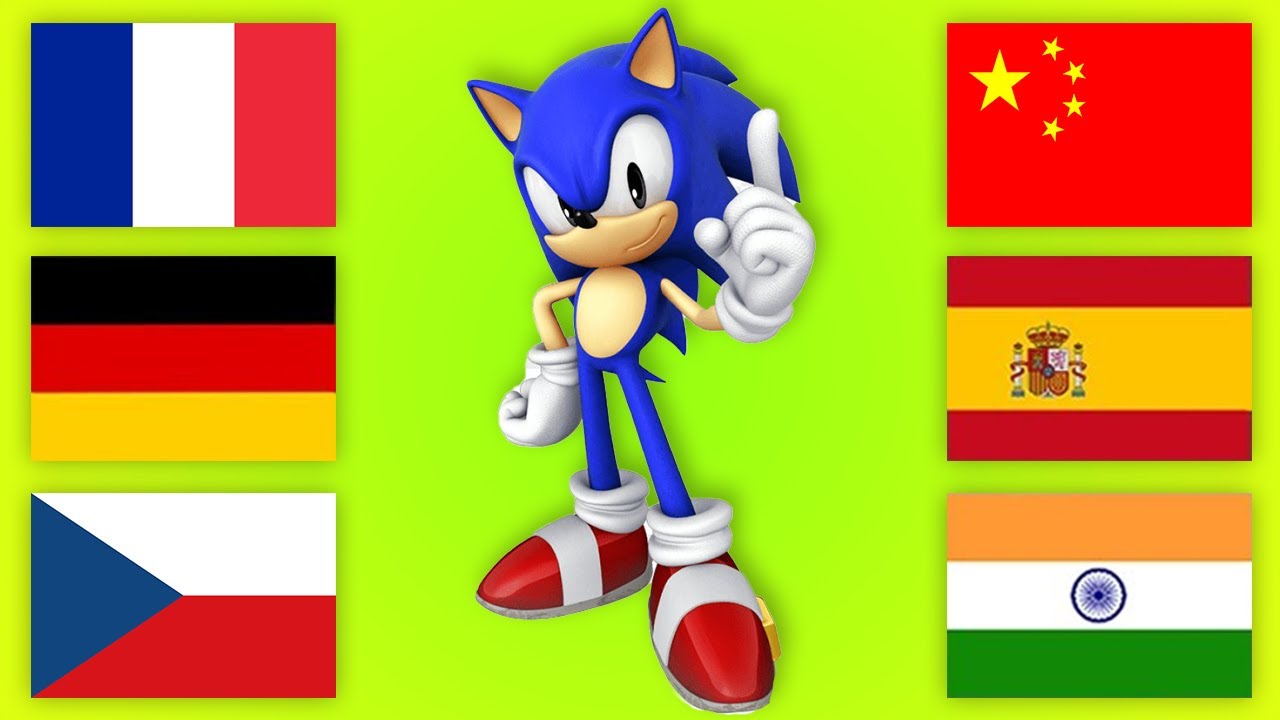 Sonic the Hedgehog in different languages meme - YouTube