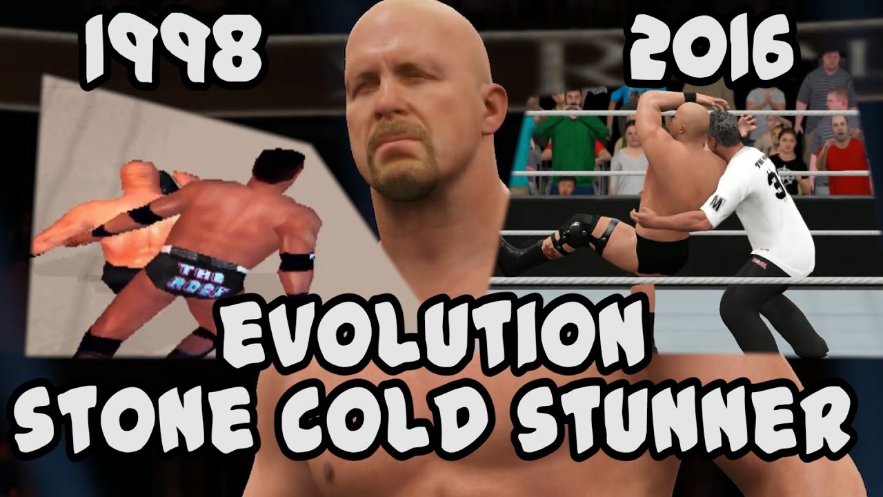 The Evolution of the Stone Cold Stunner from WWF Warzone to WWE 2K17 ...