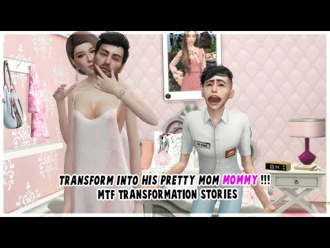 Boy Turning Into His Pretty Mommy! [Wearing A Skinsuit 👧🏼] | Transformation Stories (Sims 4)