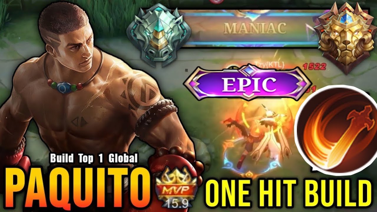 PAQUITO BEST BUILD 2024 (ONE HIT BUILD) | PAQUITO GAMEPLAY | MOBILE ...