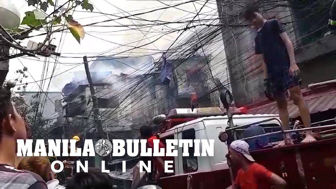 Fire burns a residential area of Sandico St. Tondo, Manila - YouTube