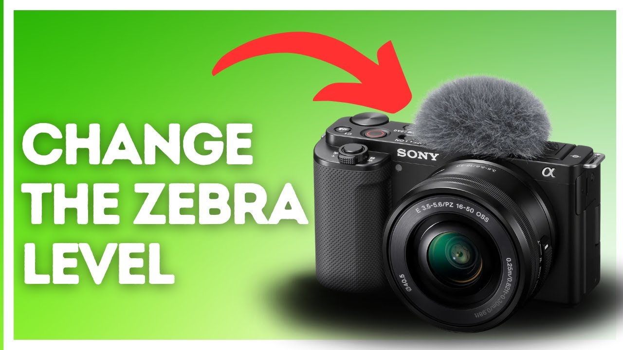 How to change the zebra level on Sony ZV-E10? - YouTube