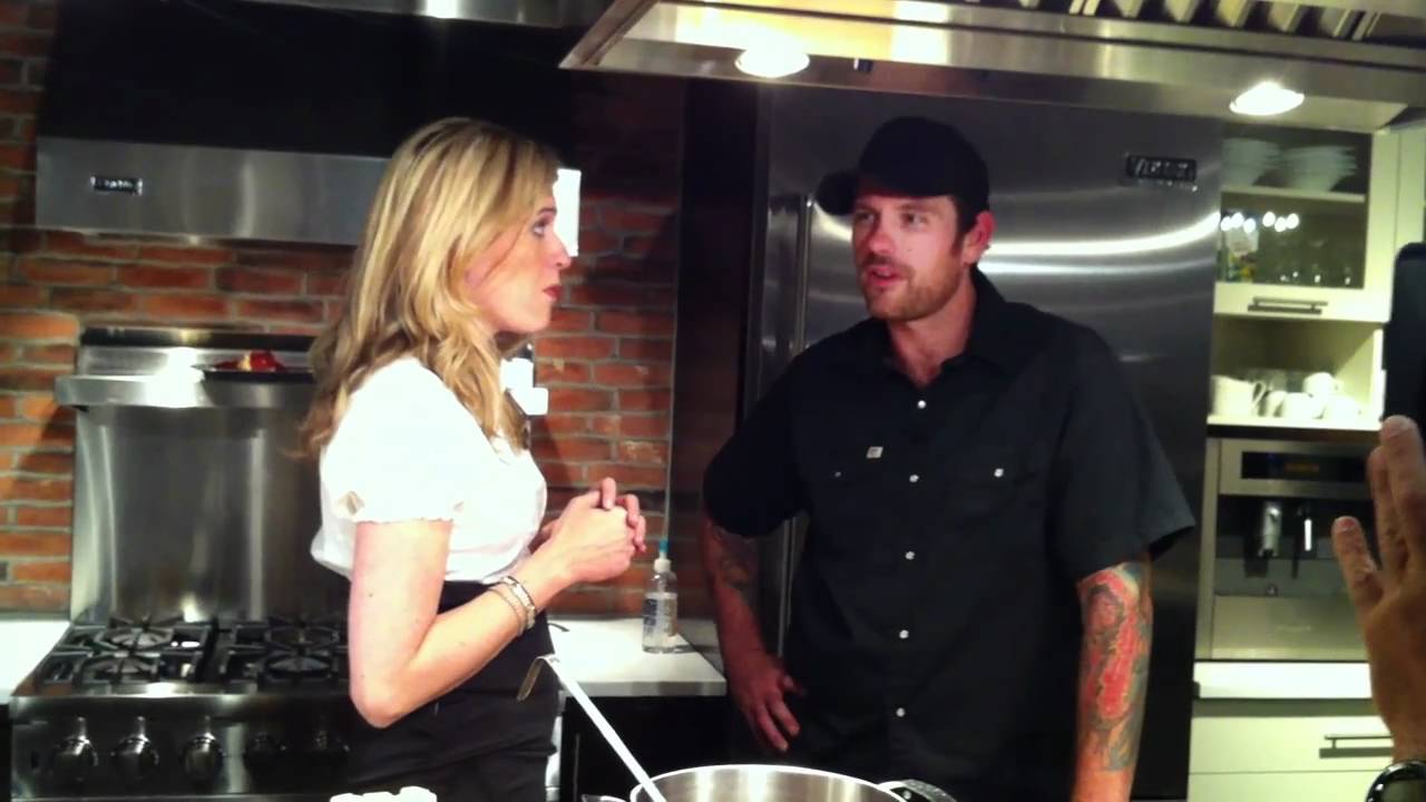 Cook and Date: Food Network chef Chuck Hughes being interviewed for CTV ...