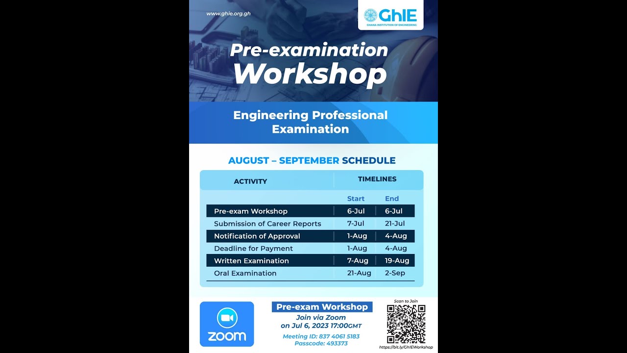 Engineering Professional Examination : Pre-Examination Workshop - YouTube