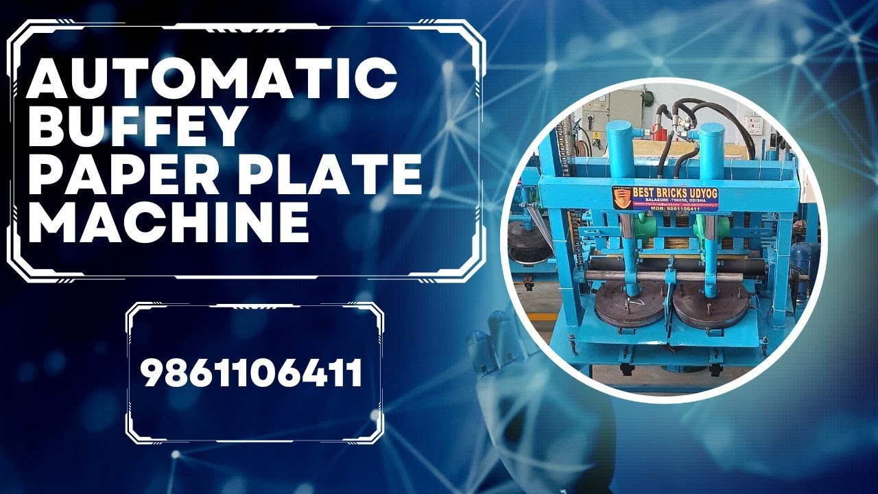 Automatic Buffey Paper Plate Machine | Double Die Automatic Buffey ...