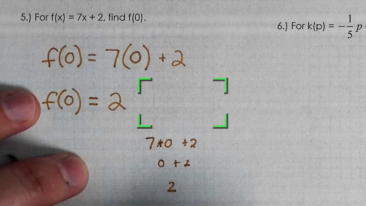 Evaluating Functions Input and Output - YouTube