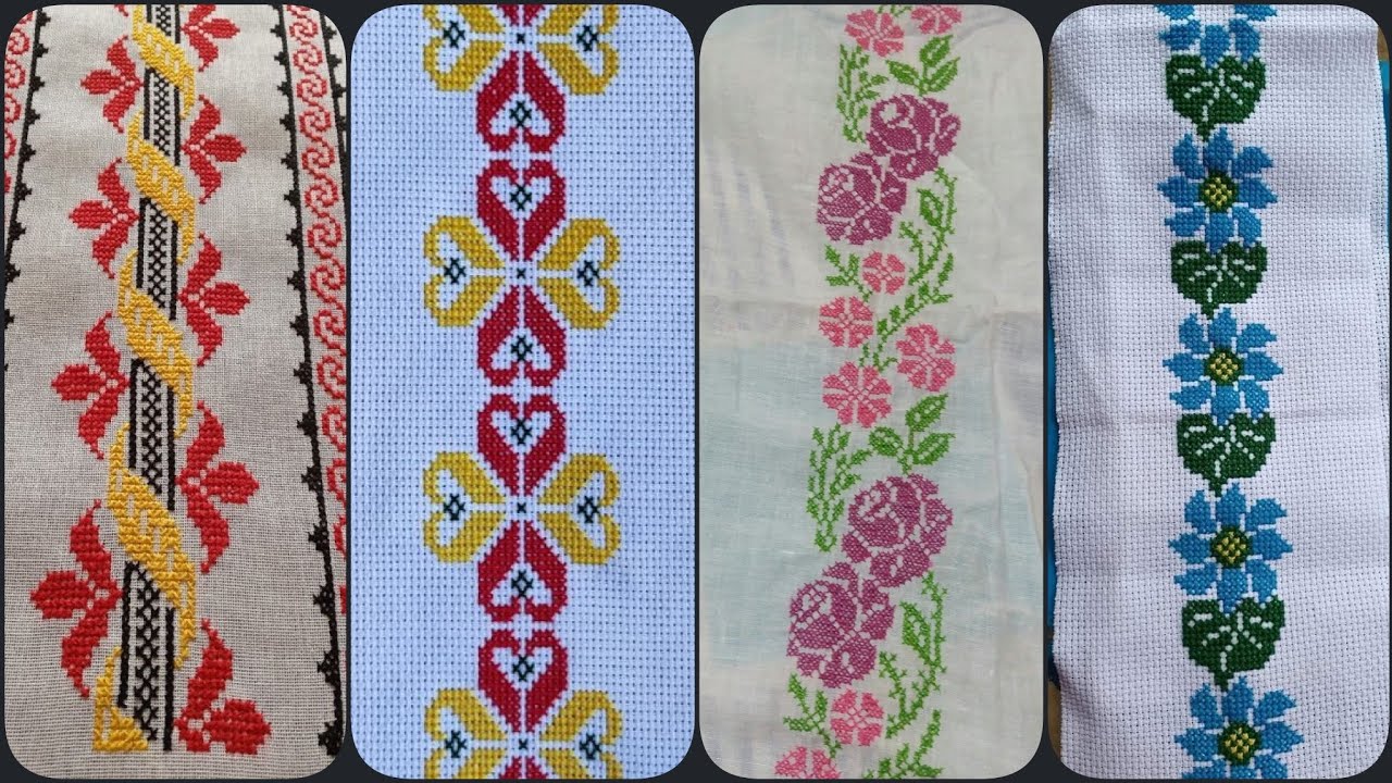 Very simple and easy cross stitch border design for every thing/Dusuti ...