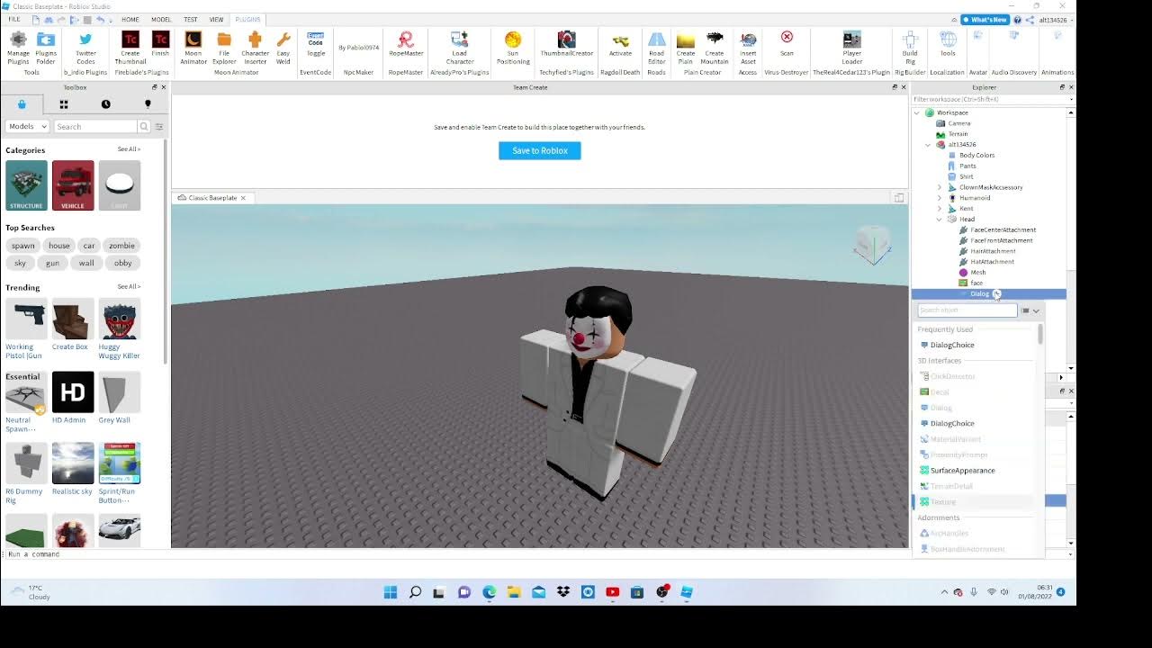 HOW TO MAKE NPC DIALOGUE Roblox Studio (2022) - YouTube
