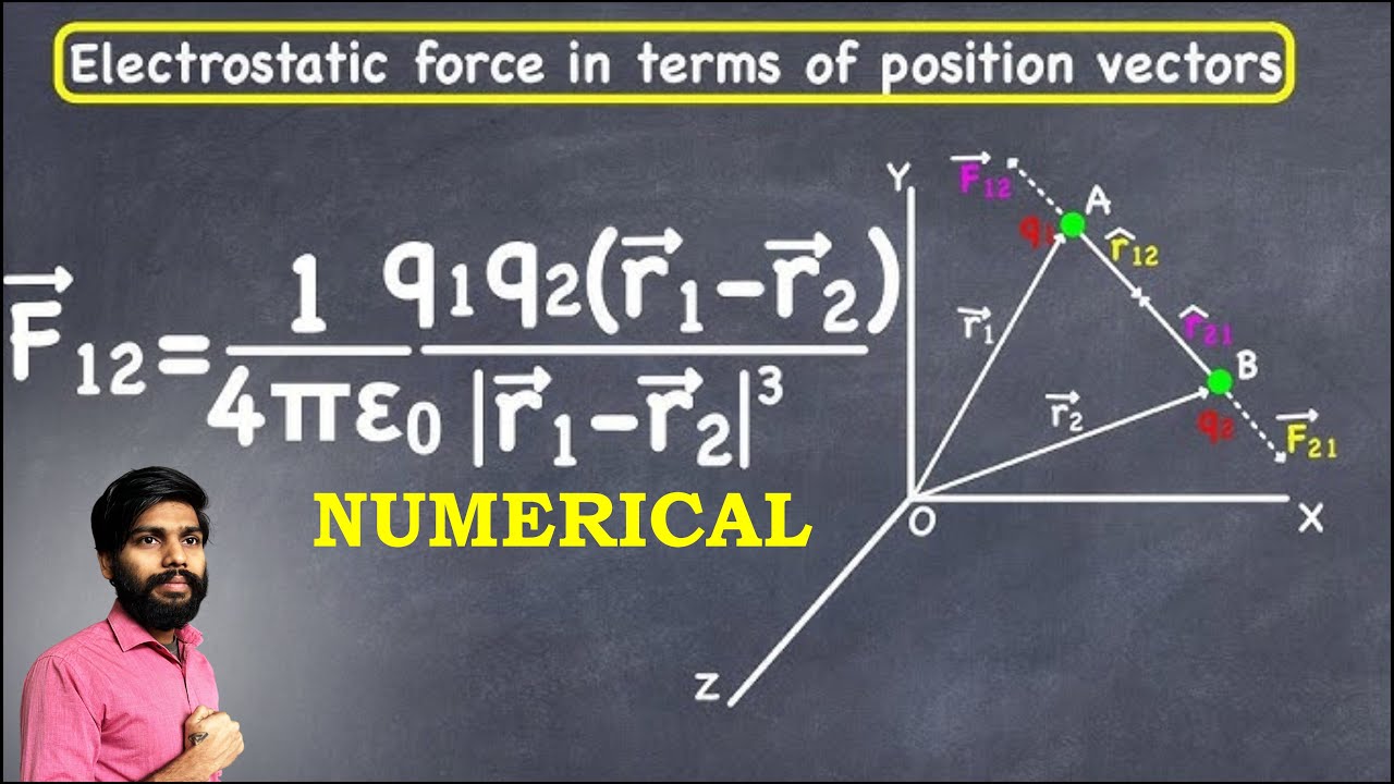 COULOMB'S LAW IN VECTOR FORM | CLASS 12 | IIT JEE NEET || - YouTube