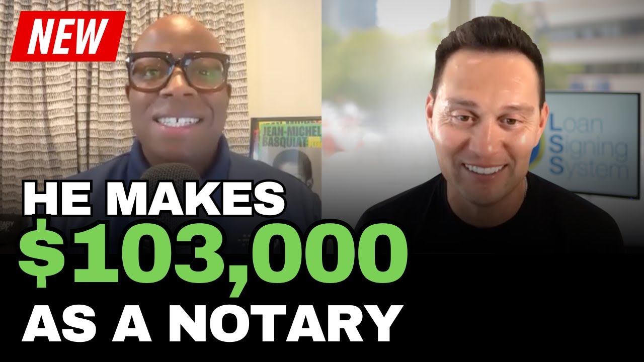 Interview: He Makes $103,000 as a Notary Signing Agent and Signing ...