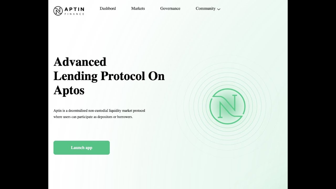 TESTNET APTIN FINANCE on APTOS BLOCKCHAIN - YouTube