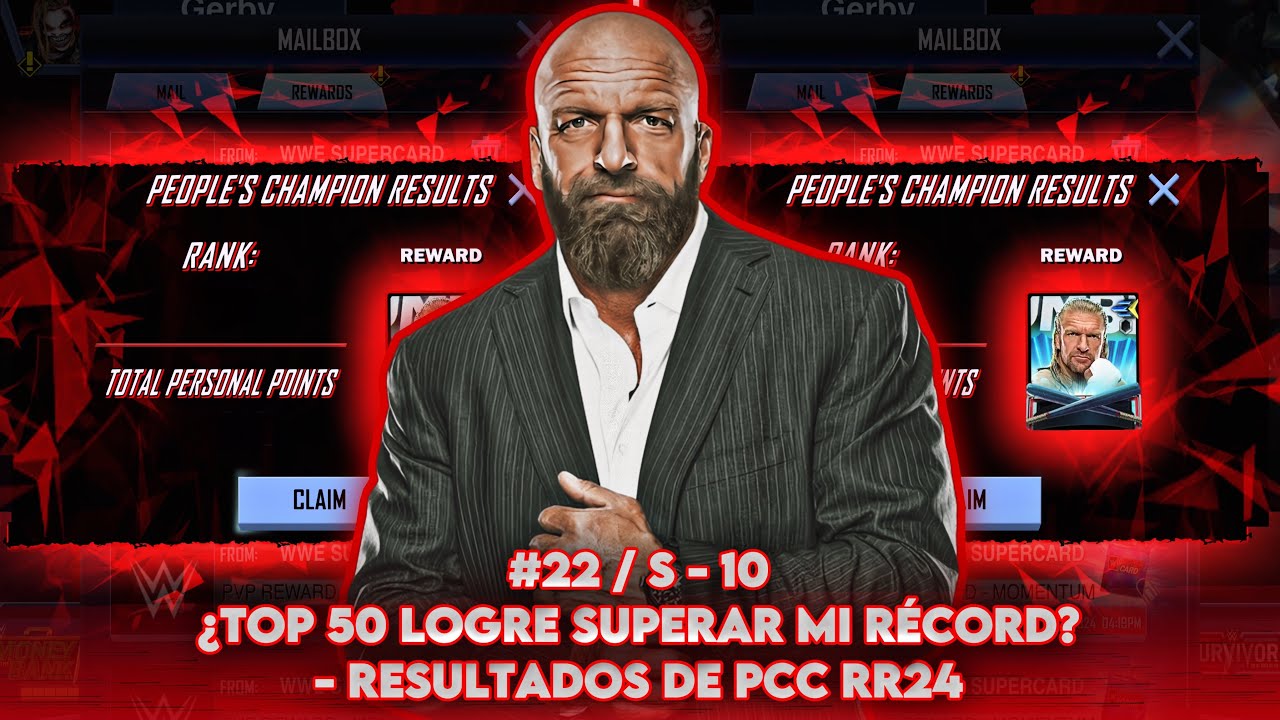 WWE SUPERCARD #22 ¿TOP 50 LOGRE SUPERAR MI RÉCORD? - RESULTADOS DE PCC ...