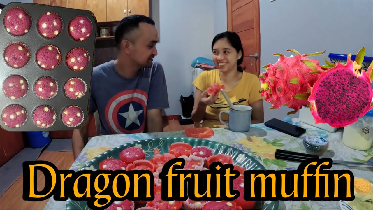 We made Dragon Fruit Muffins|Sobrang sarap - YouTube