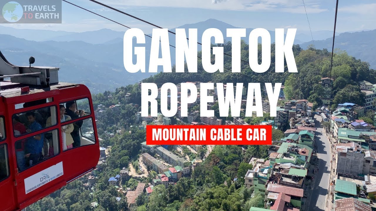 Gangtok Ropeway 2019 - Mountain Cable Car in Gangtok, Sikkim - YouTube
