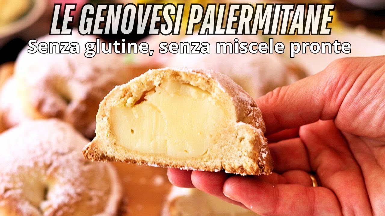 Ricetta delle genovesi palermitane con crema e senza glutine - YouTube
