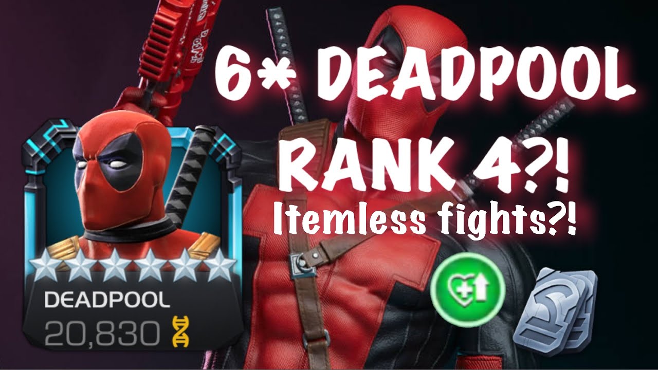Marvel contest of champions OG deadpool rank 4 6-Star - YouTube