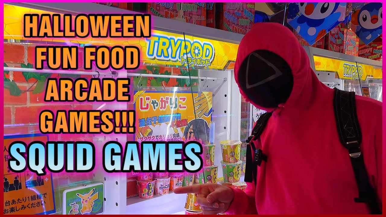 HALLOWEEN FUN FOOD ARCADE GAMES!!! - YouTube