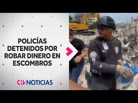 Cuatro policías detenidos en Venezuela por robar dinero entre escombros tras terremoto en La Guaira