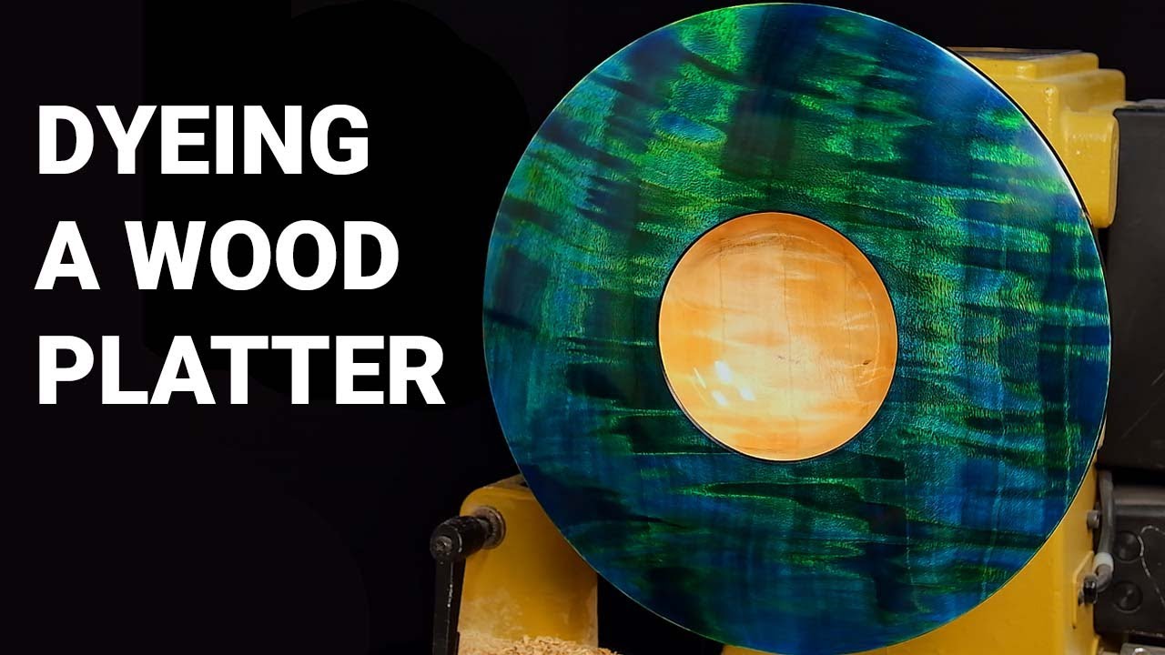 Dyeing a Wood Platter - YouTube