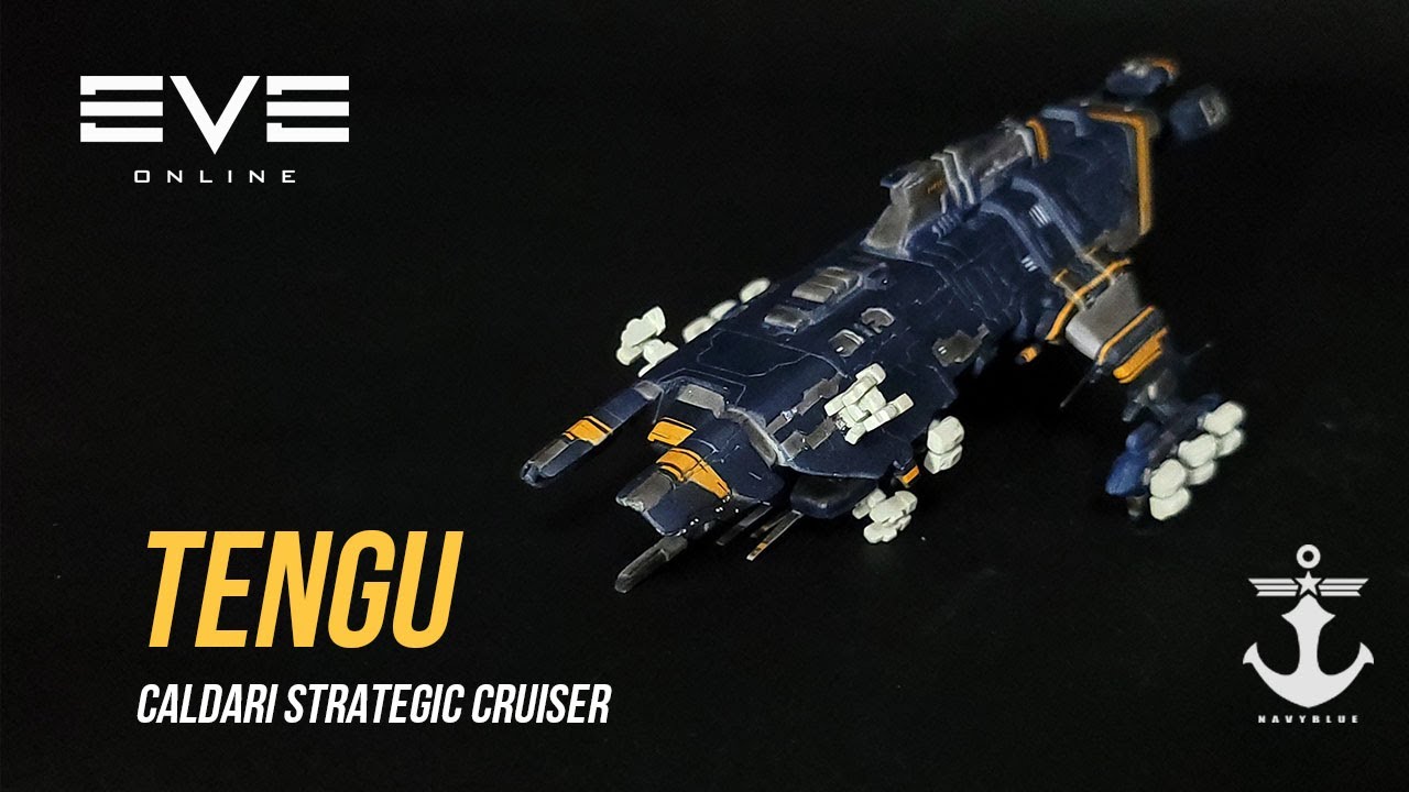 【EVE Online】 Caldari Strategic Cruiser Tengu - DIY Model Making - YouTube
